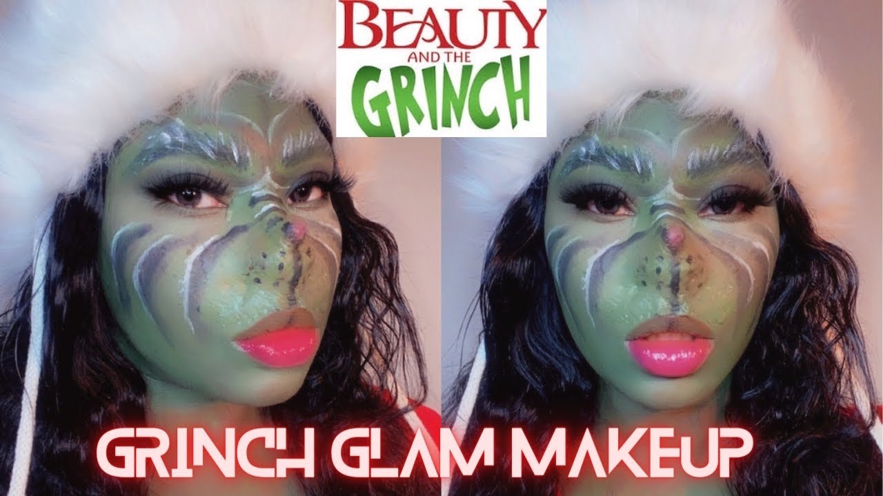 The Grinch Glam Christmas Sfx Makeup Tutorial - YouTube