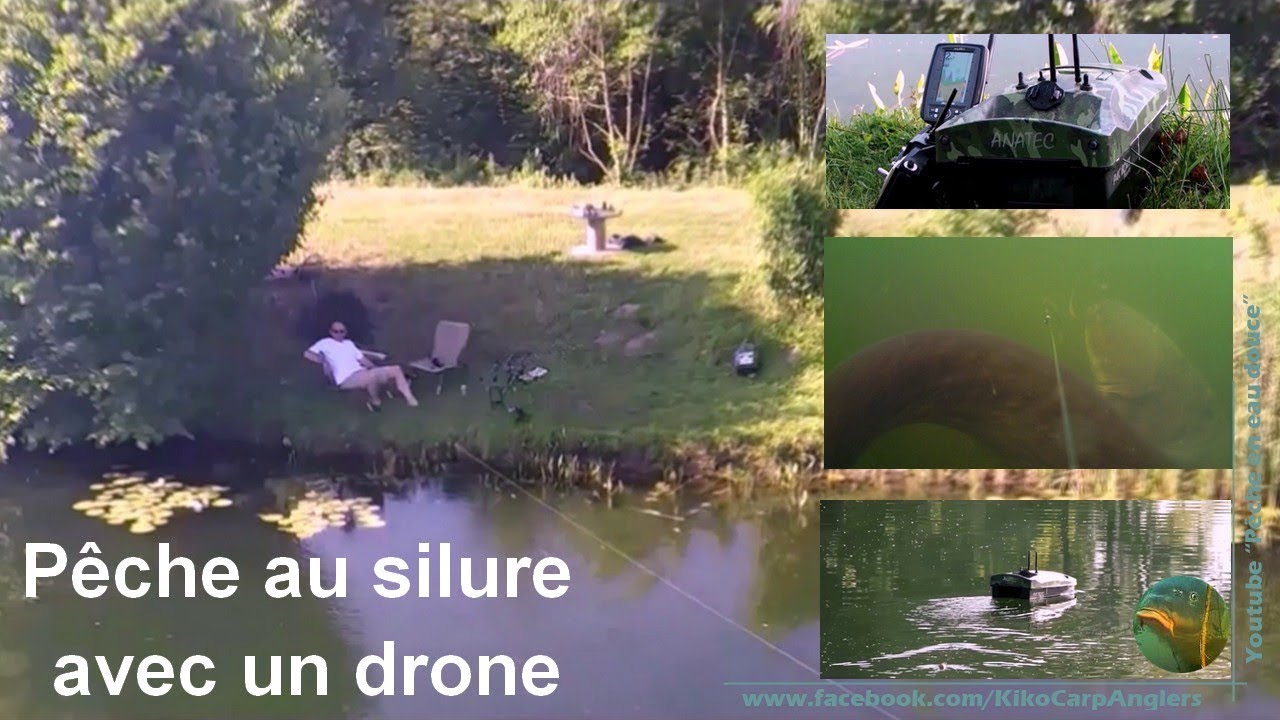 CATFISH FISHING WITH DRONE & UNDERWATER CAMERA ! - YouTube