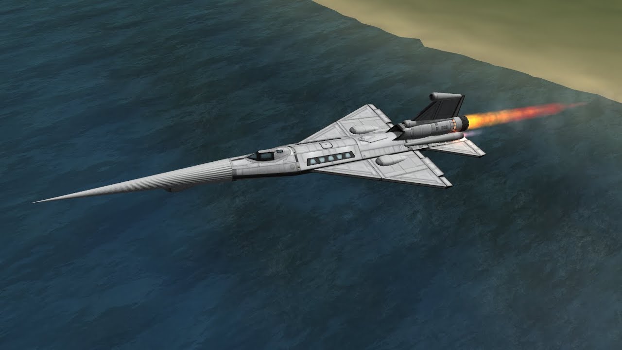 NASA Supersonic passenger plane (Concept)- KSP - YouTube