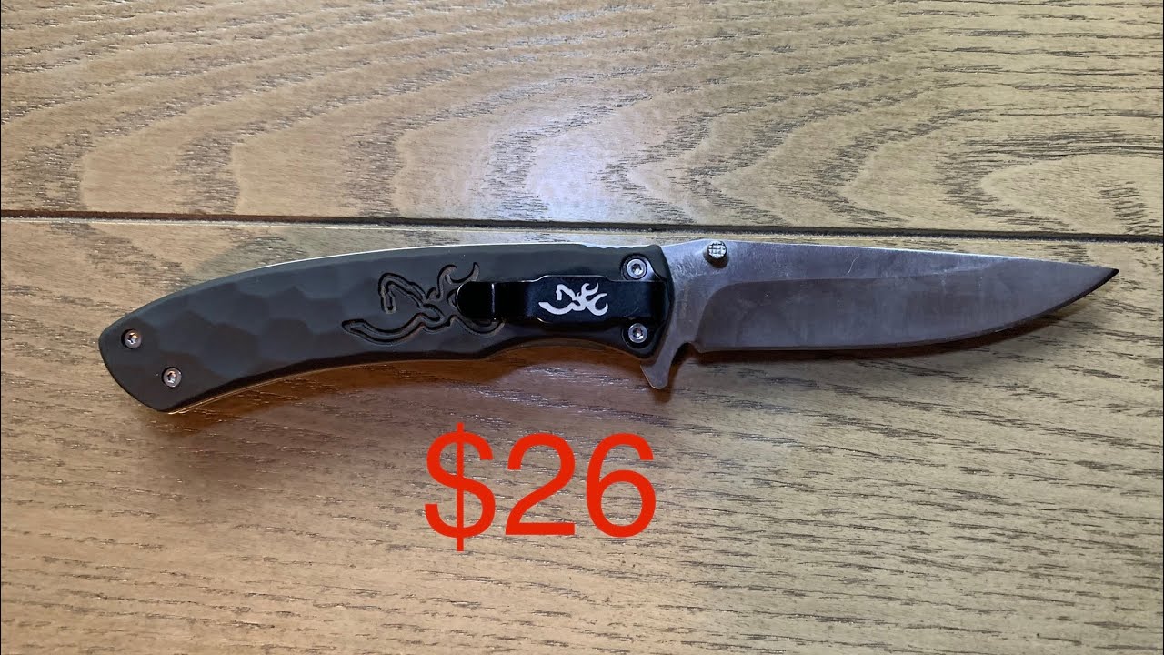 Browning 0429 Folding Knife Review - YouTube