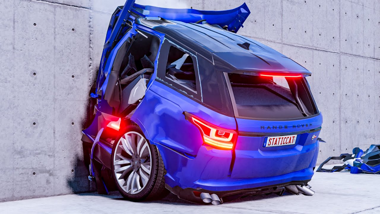 Range Rover Sport SVR Crash Test - BeamNG.drive - YouTube