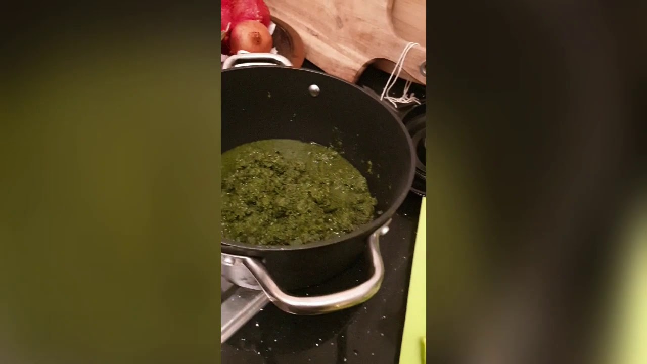 Vegan pondu ( cassava leaves) No fish and No palm oil - YouTube