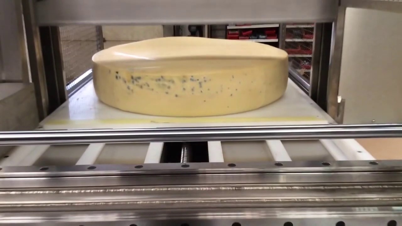 Trancheuse à fromage automatique indistrielle - YouTube
