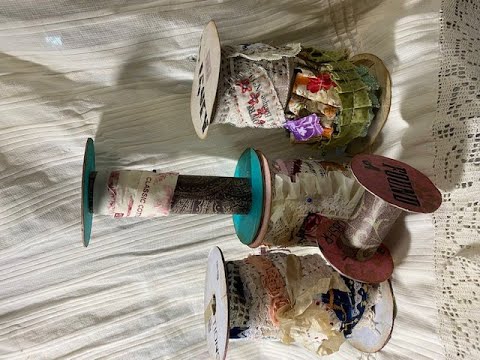 Making Look alike Wooden Spools from paper to hold your snippet rolls ...