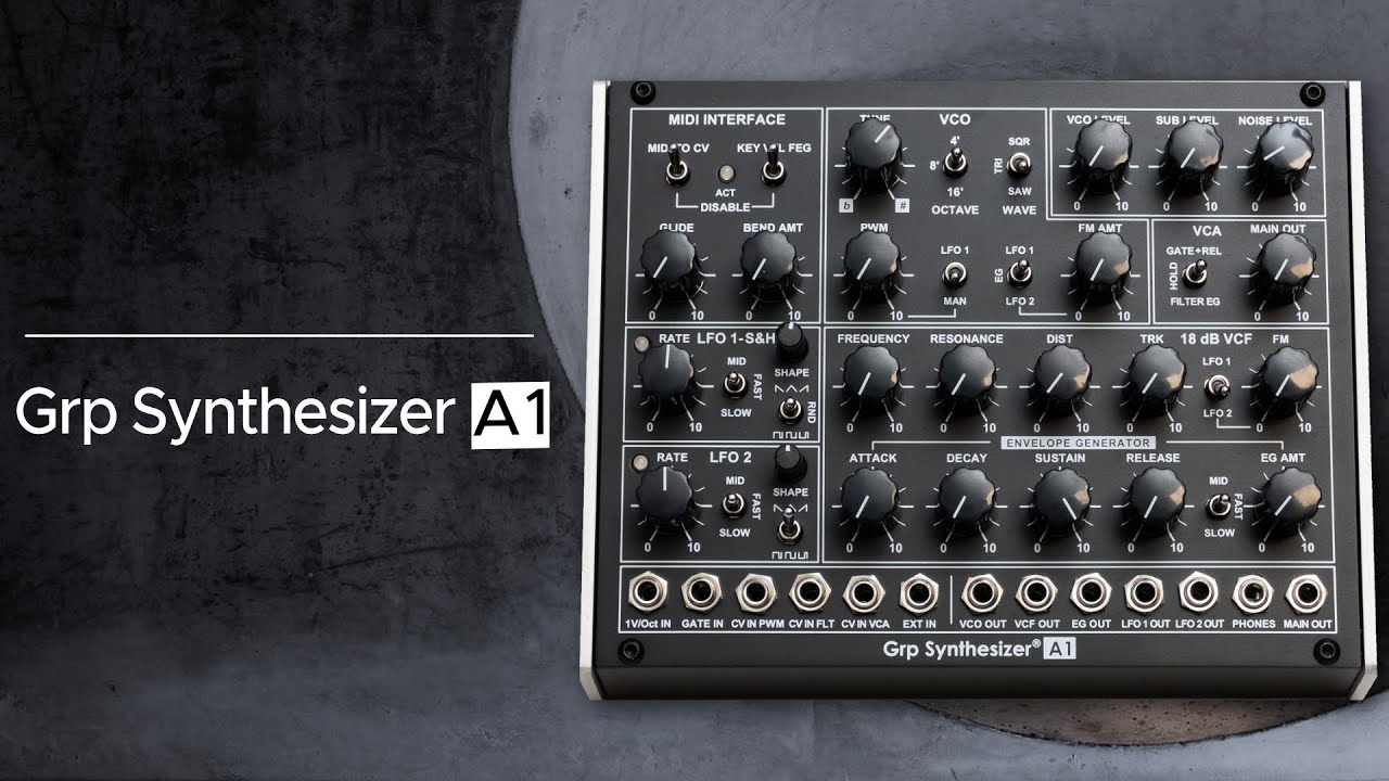 GRP Synthesizer A1 Sound Demo (no talking) with Meris LVX Delay - YouTube