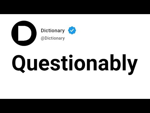 Questionably Meaning In English - YouTube