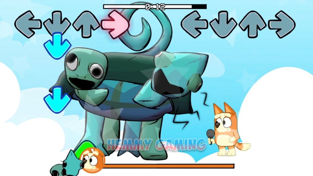 FNF Garten of Banban 4 vs Bluey, Bingo & Mackenzie Sings Pony Girl ...