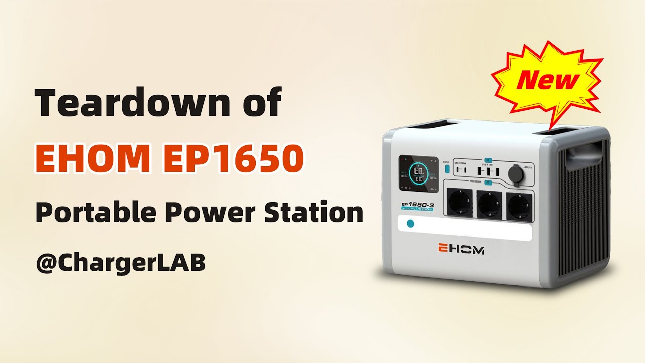 Teardown of EHOM EP1650 Portable Power Station - YouTube
