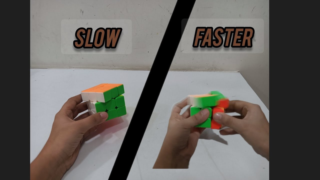 learn how to turn Rubik's cube faster (step by step tutorial) #trending ...