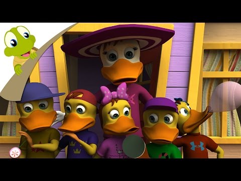 Five Little Ducks went out one day 3D Nursery Rhyme | Numbers Song | Animal Songs