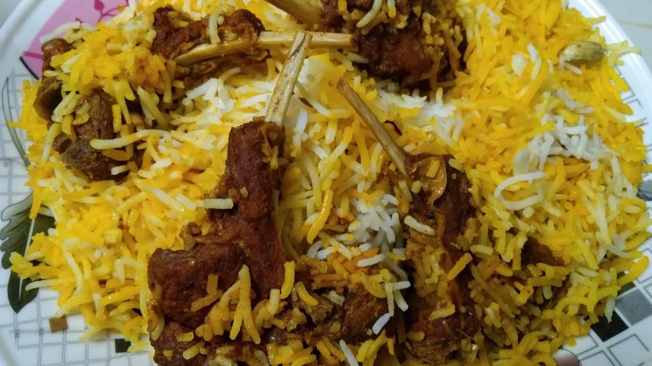 Mutton chaap biryani | goat biryani | Afsha's All in One - YouTube