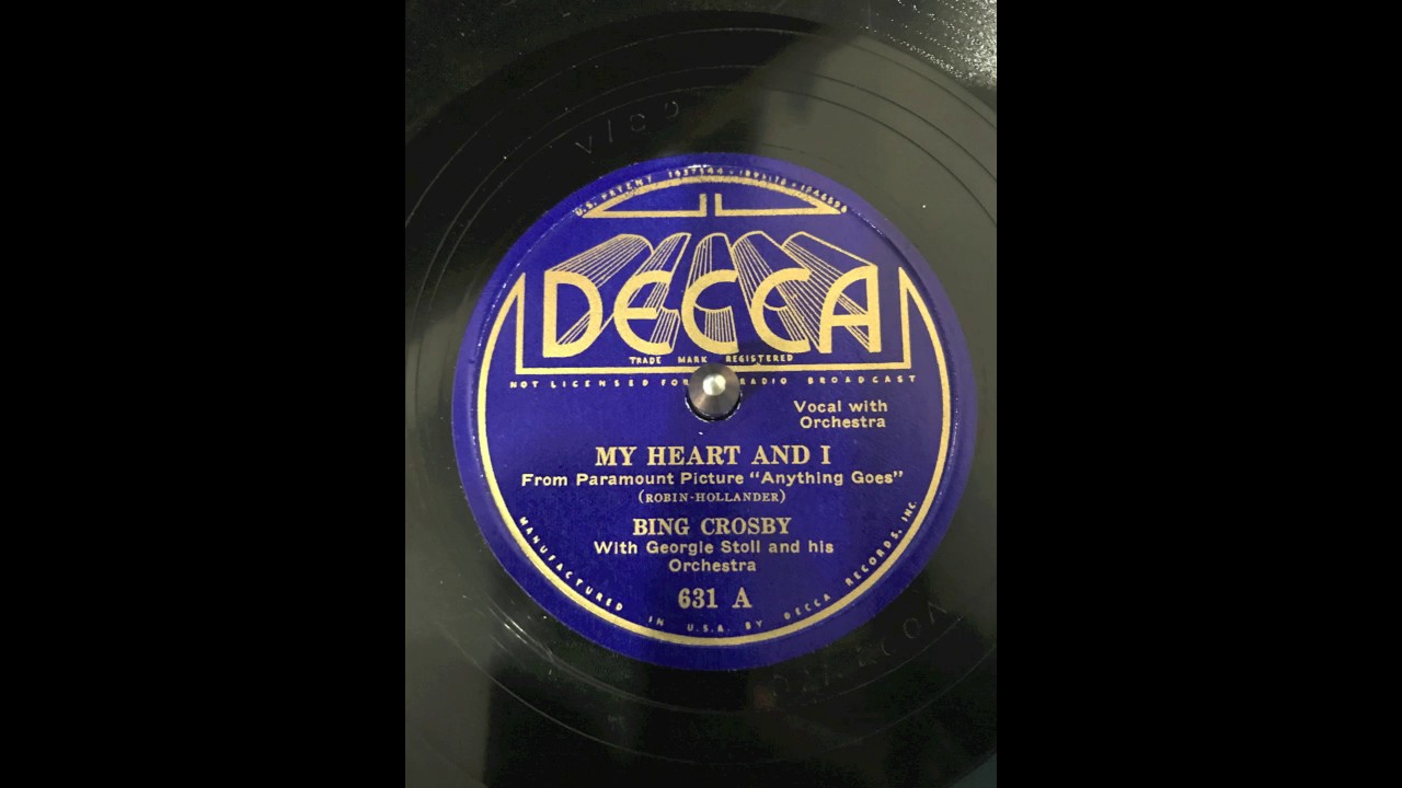 My Heart and I - Bing Crosby - recorded 11/13/1935 - YouTube