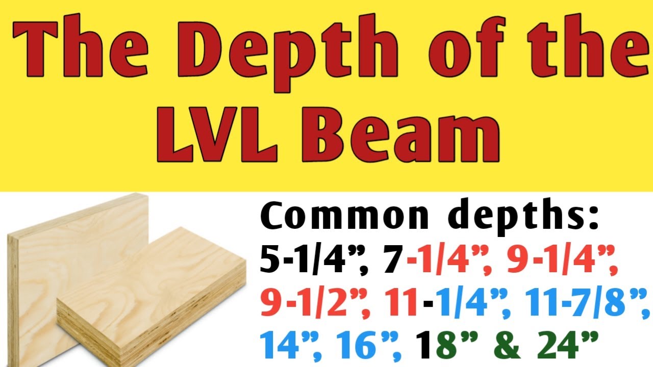 The depth of a LVL (Laminated Veneer Lumber) beam | Veeners | LVL beam ...