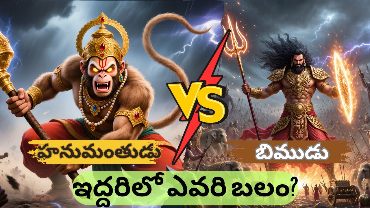 Hanuma Vs Bheema 😨! హనుమంతుడు మహాభారతం లో ఇంత ముఖ్యమైన పాత్ర పోషించాడు ...