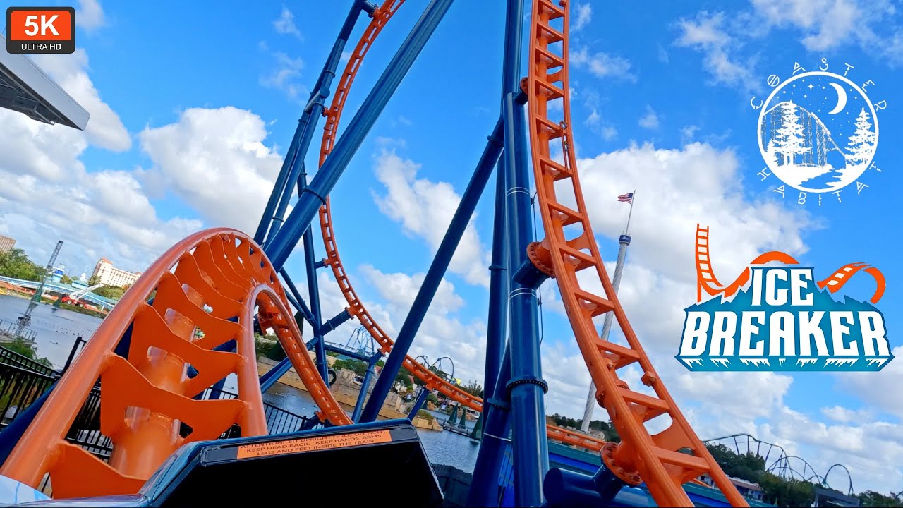 Ice Breaker Front Row On Ride POV 5K 60 FPS | New Premier Rides Coaster ...