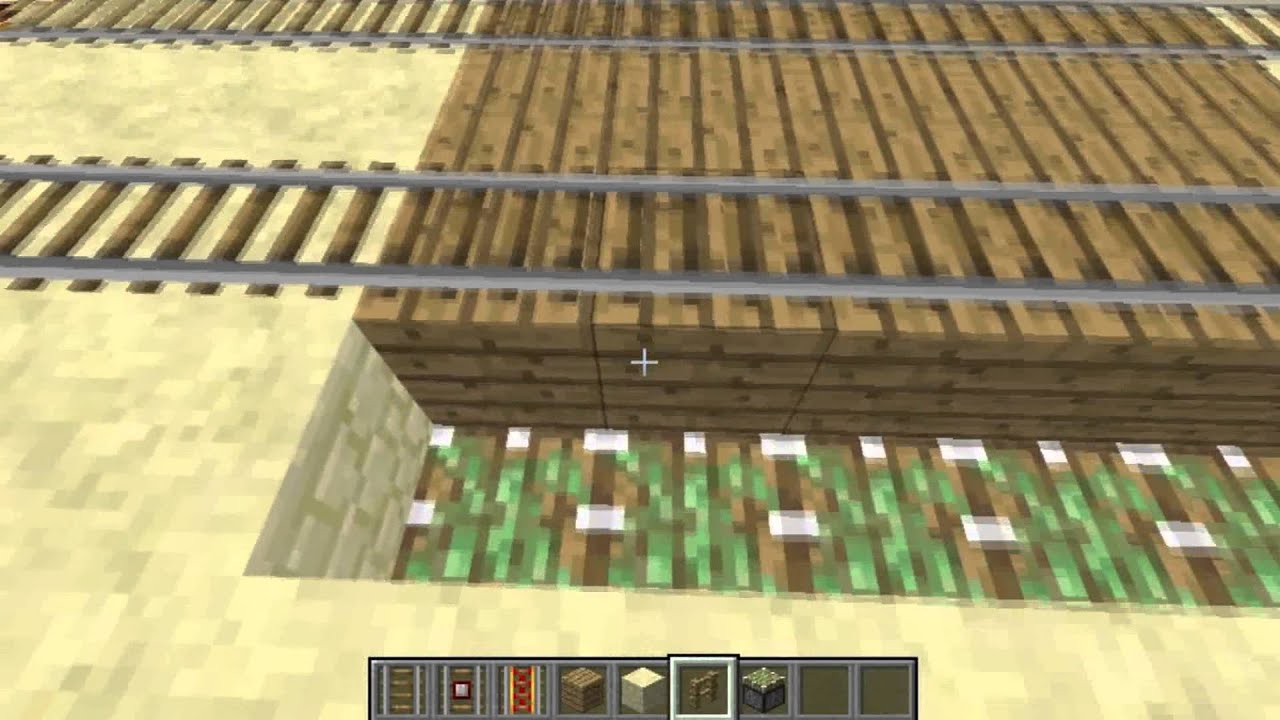 Cool train crossing REDSTONE - how to build - YouTube