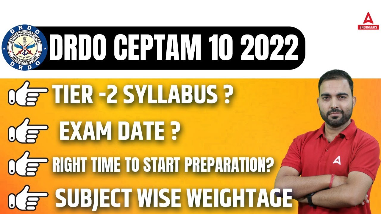 DRDO CEPTAM 10 2022 | Tier 2 Syllabus, Exam date & Preparation - YouTube
