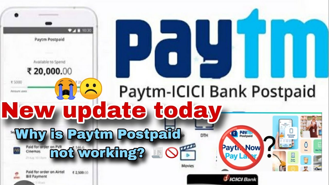 Paytm postpaid not working official🚫🧾 /but New update paytm postpaid ...