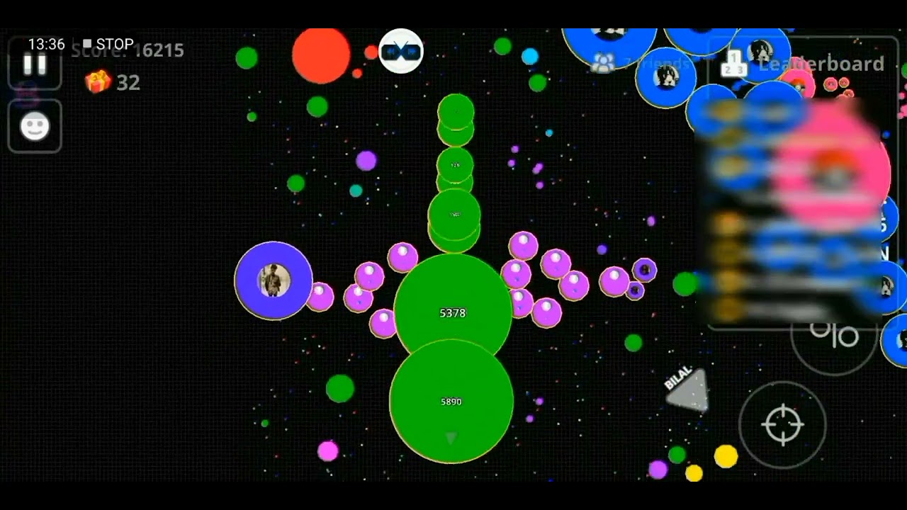 Agario mobile gameplay (Some Cannons) [Agar.io] - YouTube