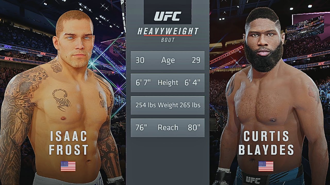 Isaac Frost Vs. Curtis Blaydes : UFC 4 Gameplay (Legendary Difficulty ...