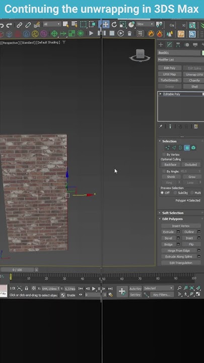 Effortless Uv Continuation In 3ds Max Editable Poly Trick Shorts 3dsmax Tips Unwrapping