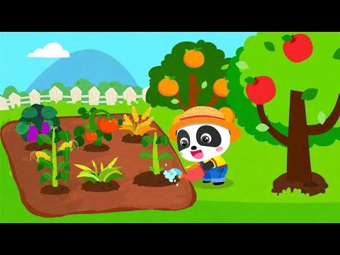 PERMAINAN ANAK PERKEBUNAN BAYI PANDA KECIL & MENJUAL HASIL PANEN | GAME ...