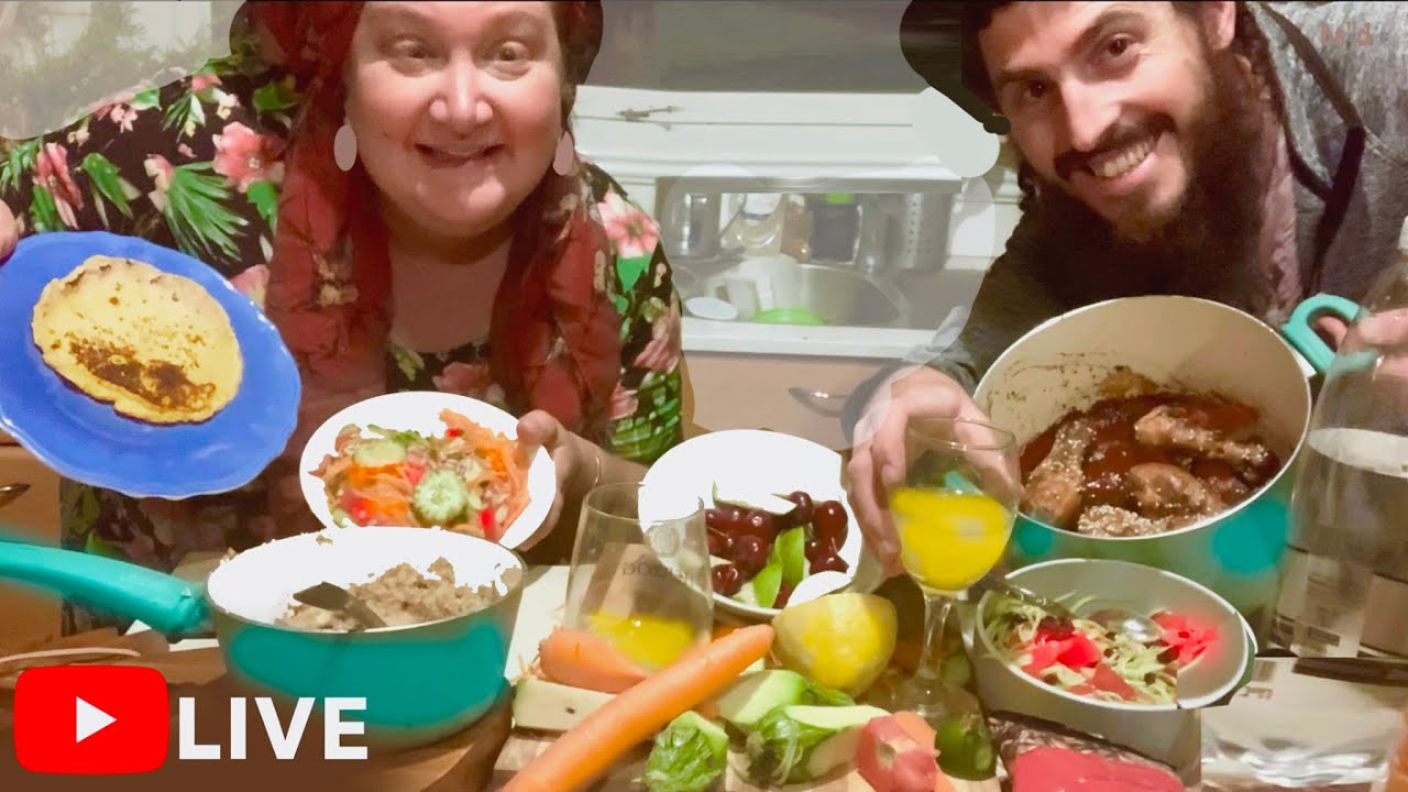 30 Minute Shabbat Meal, LIVE Cooking! 6 dishes & 1 bubbly drink. Music ...
