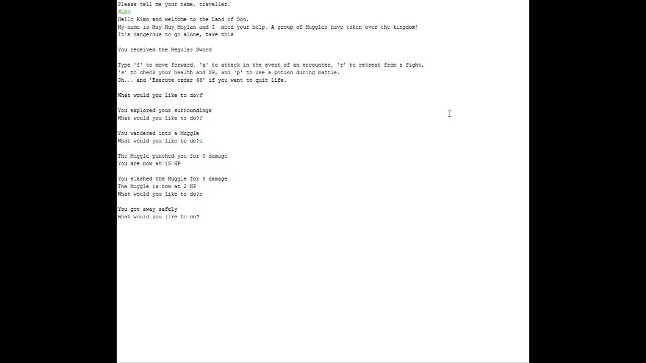Python Text Based Rpg Project Youtube