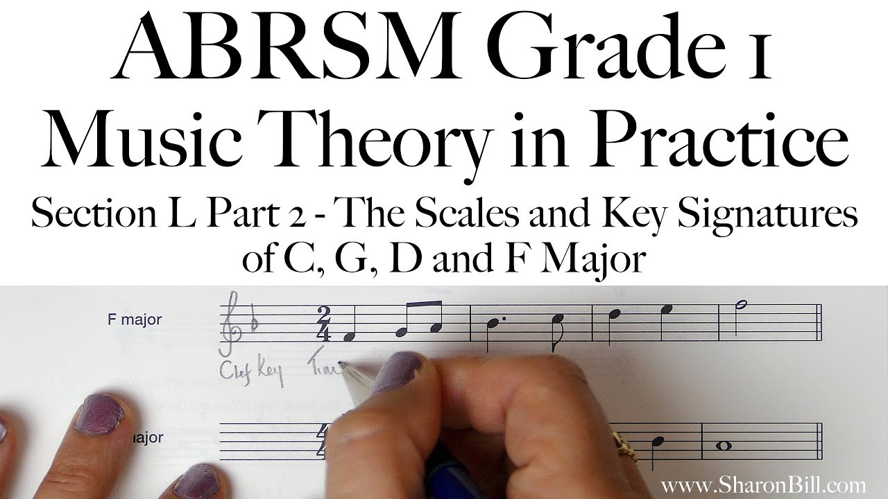 ABRSM Grade 1 Music Theory Section L Part 2 The Major Scale with Sharon ...