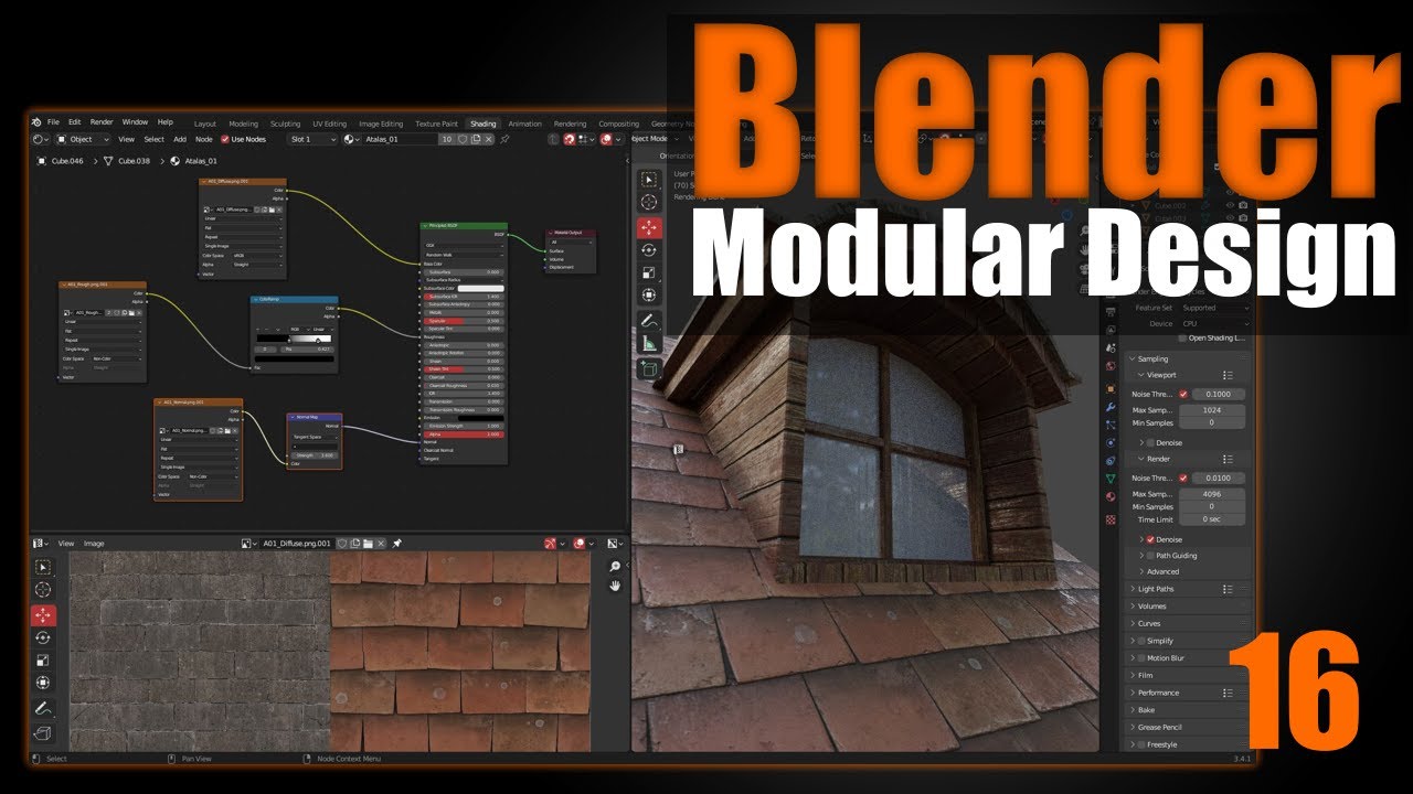 Blender Modular Design - 16 Material Setup in Blender - YouTube