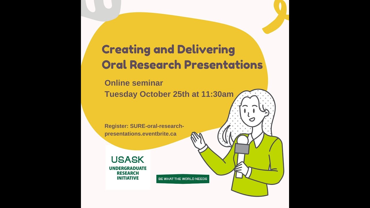 Creating and Delivering Oral Research Presentations - YouTube