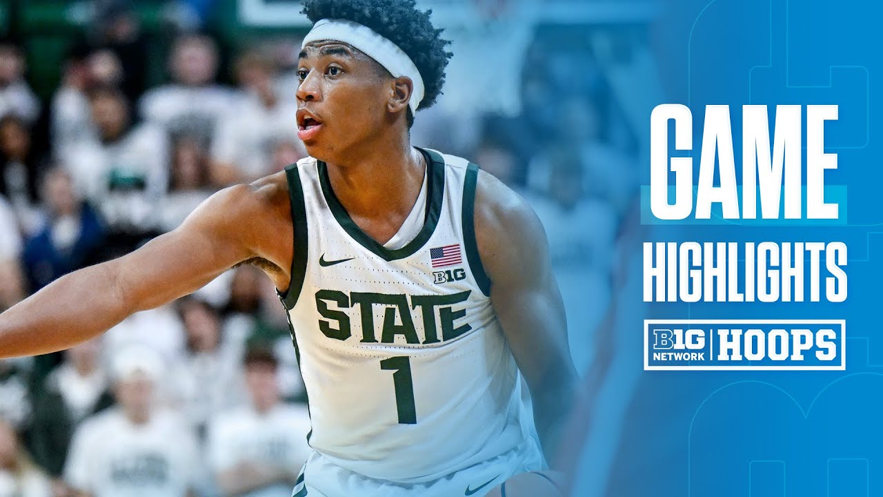 Colgate at Michigan State | HIGHLIGHTS | Big Ten Men's Basketball | 11 ...