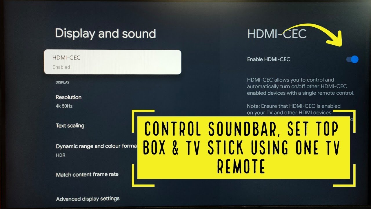 LG Smart Google TV : HDMI CEC Control TV, Soundbar and Set-Top Box ...