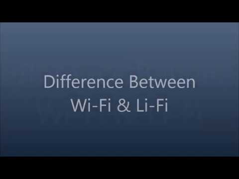 Difference Between wifi & lifi and ppt - YouTube