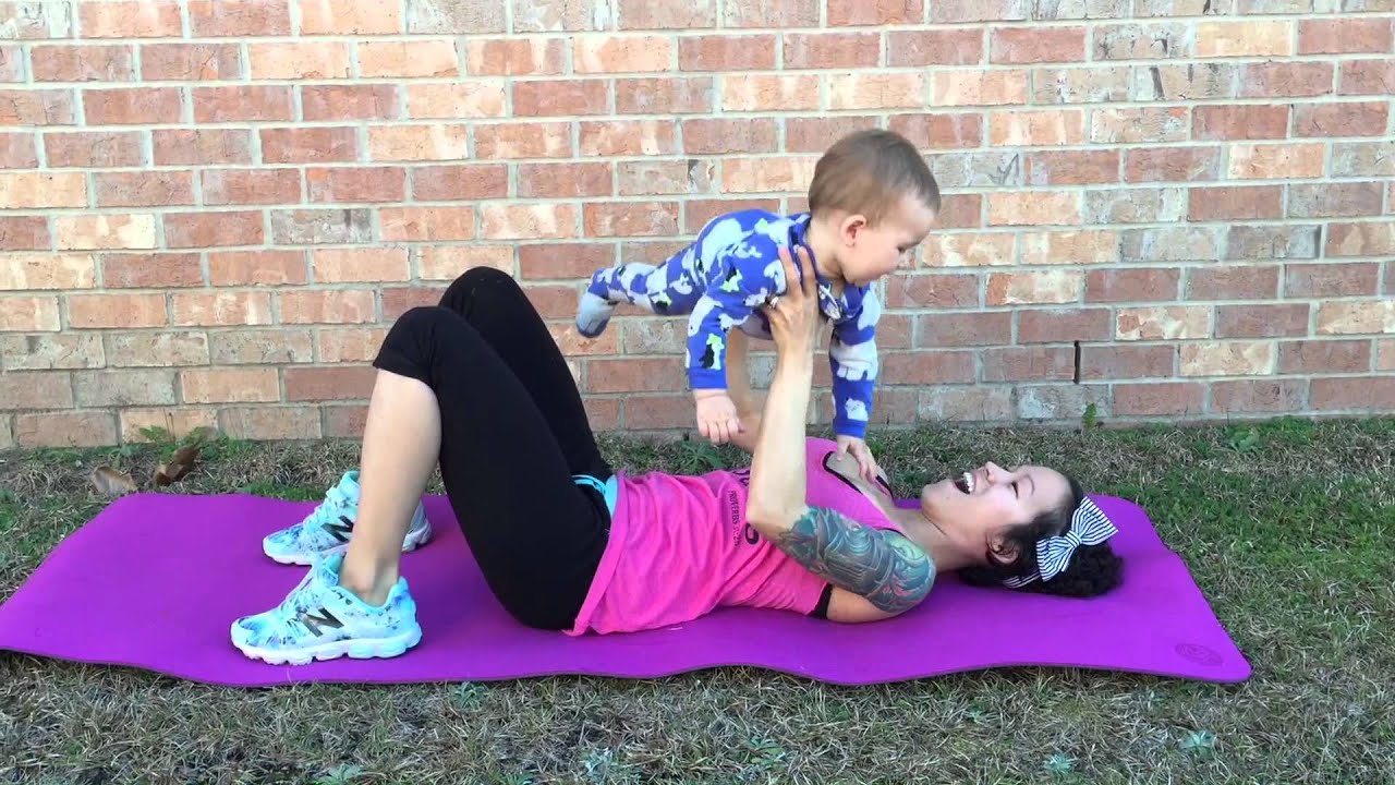 Mommy and Baby Home Workout - YouTube