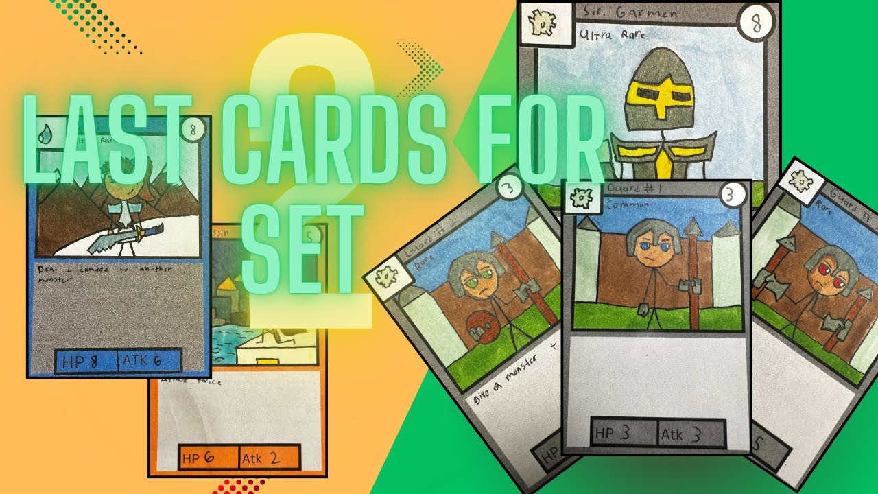 Last handmade cards for set 2 - YouTube
