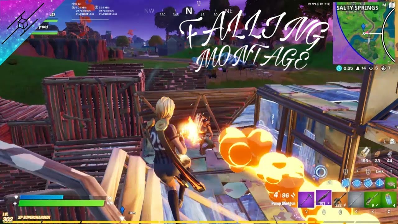 "Falling" fortnite montage - YouTube