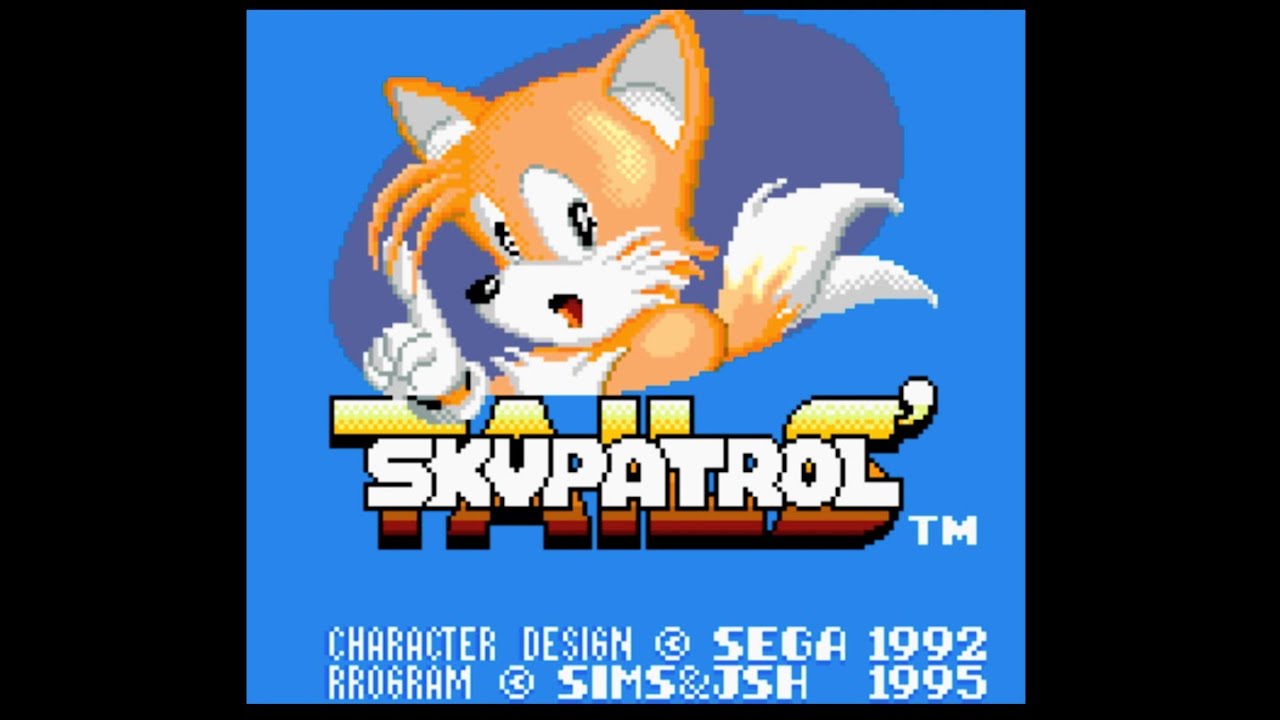 Tails' Skypatrol Title Screen (GameGear) - YouTube