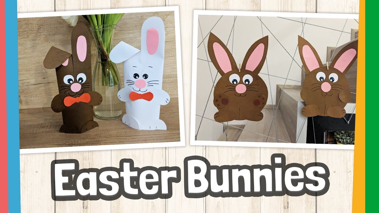 Easter Bunnies Craft for Home or Kindergarten - YouTube