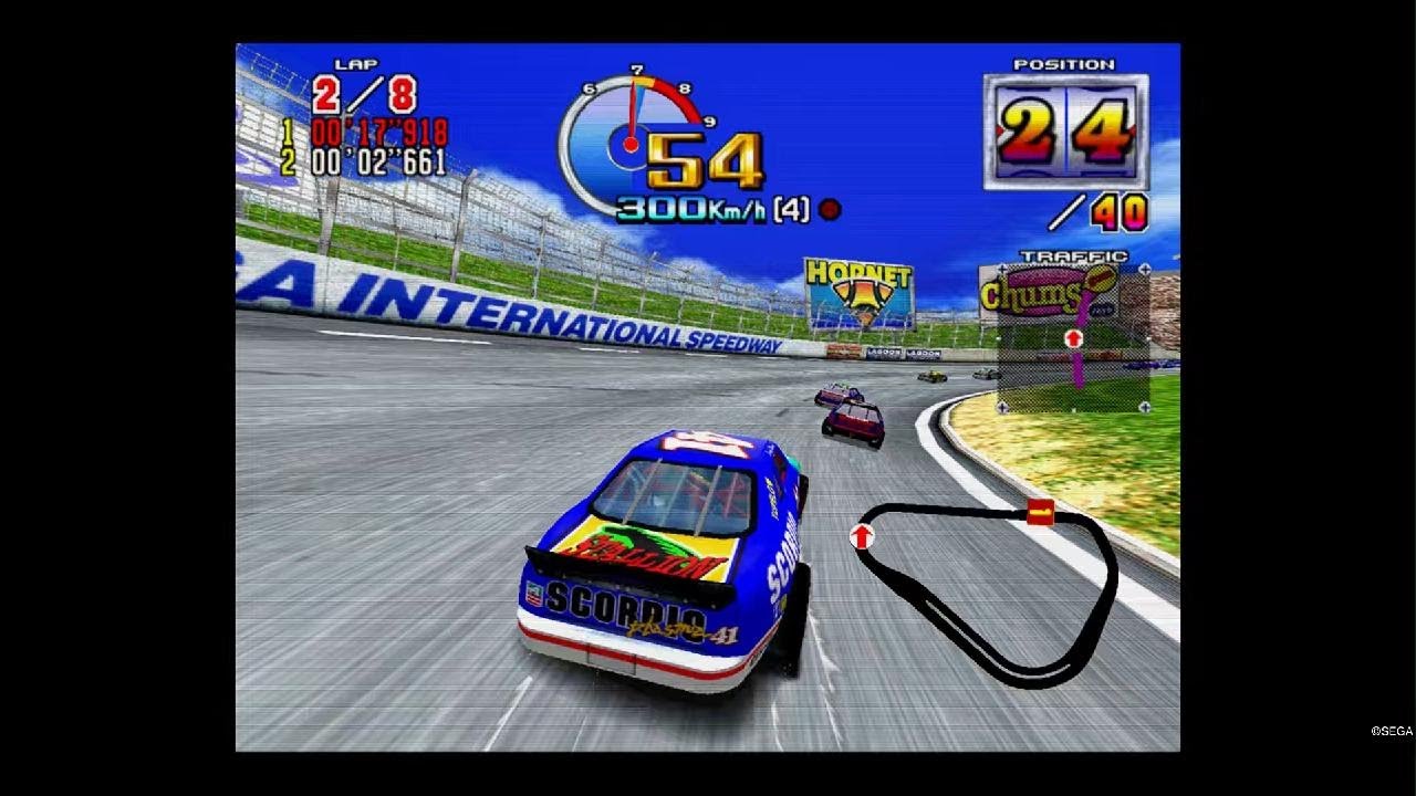 SEGA Racing Classic 2 - Beginner Course (Reverse) - Scorpio - YouTube
