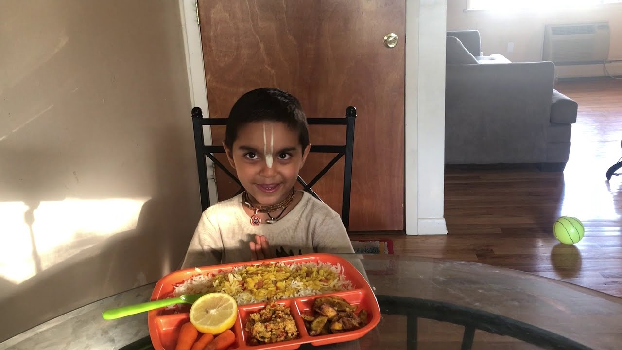 Iskcon Prasadam Prayers by Prahlad - YouTube