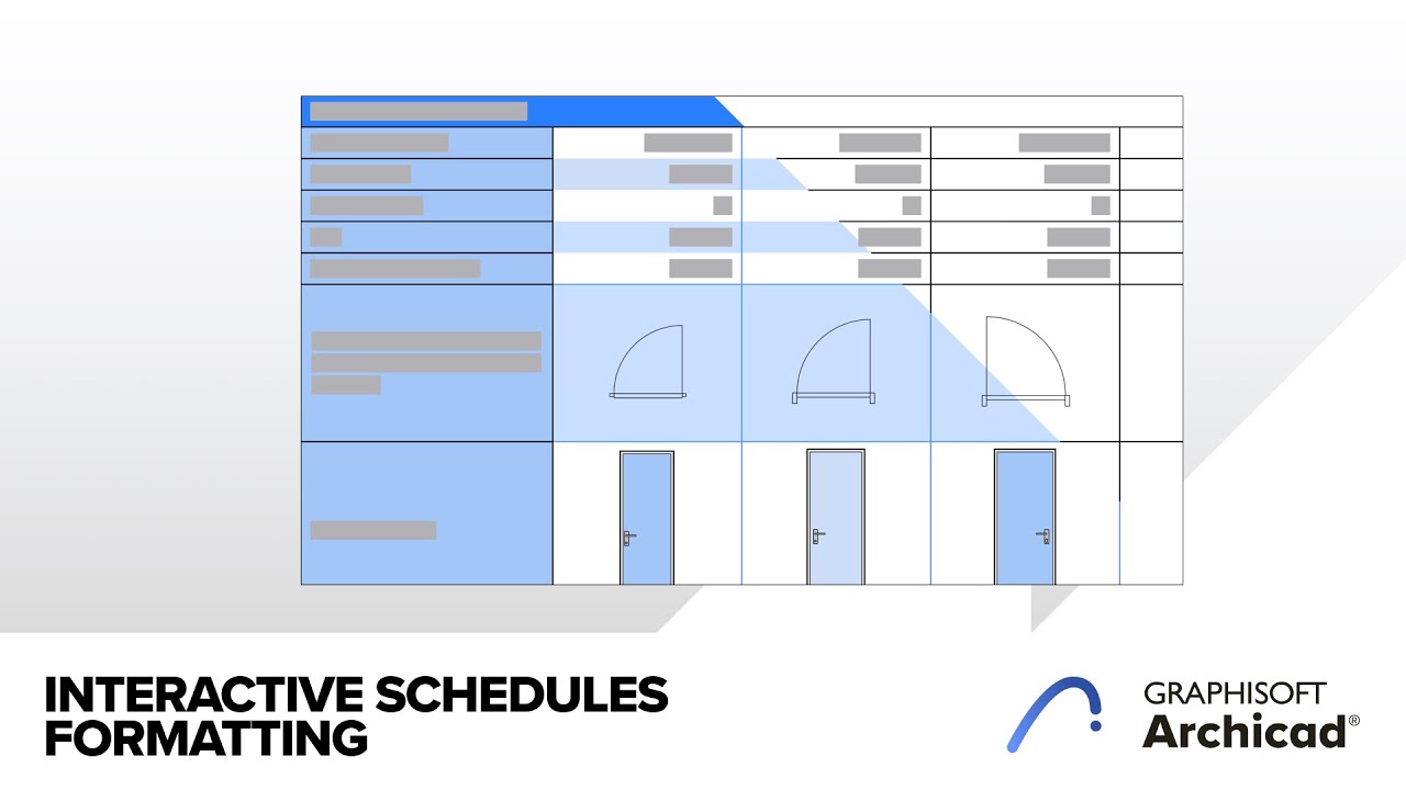 What's new in Archicad - Schedule Formatting Improvements - YouTube