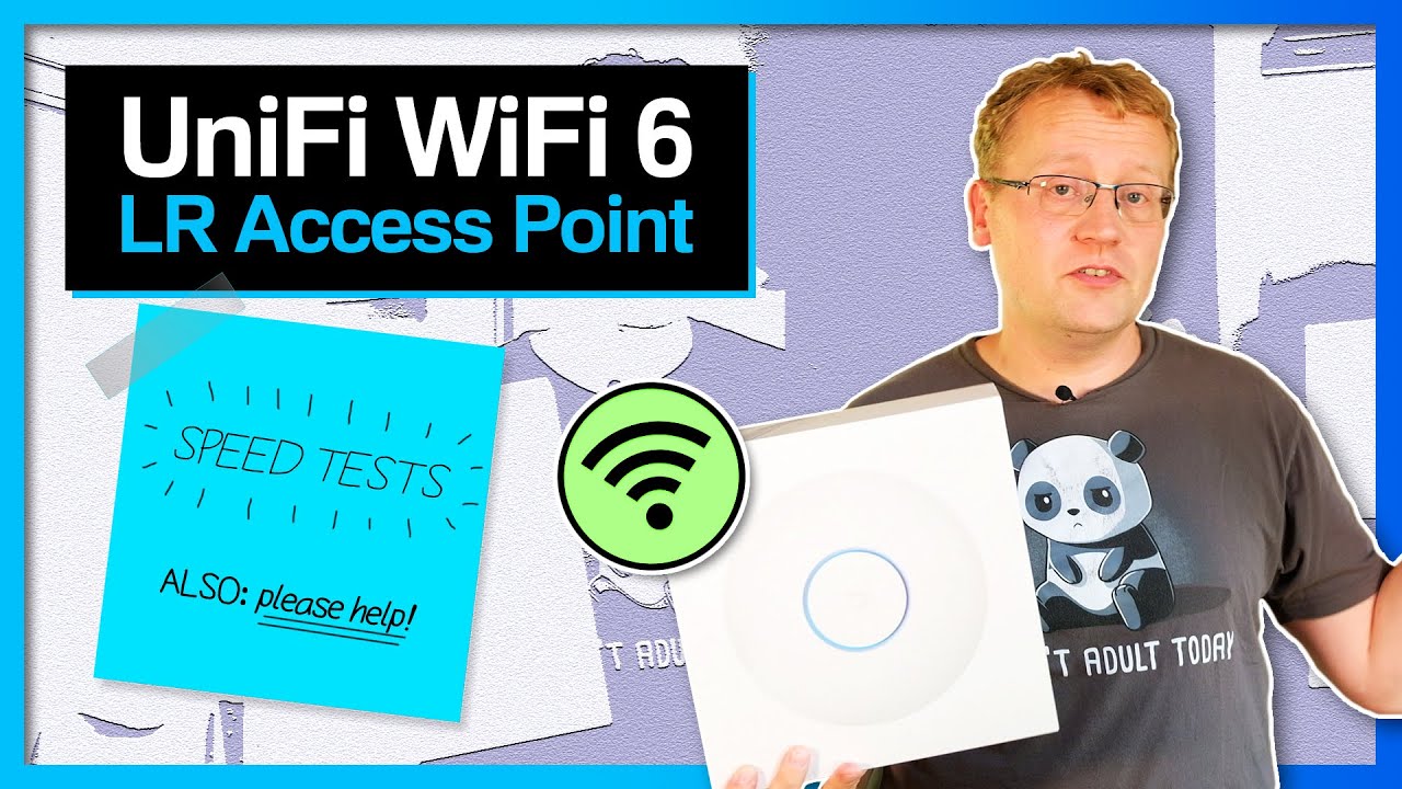 Unifi Wifi6 LR Access Point - Including speed test. Kinda. - YouTube