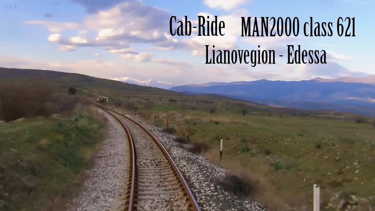 Cab-Ride on MAN 2000 class 621 from Lianovergion to Edessa (Greece ...