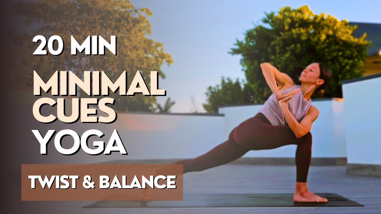 20 MIN MORNING YOGA || Minimal Cues Twist Yoga Flow - Twists & Balance ...