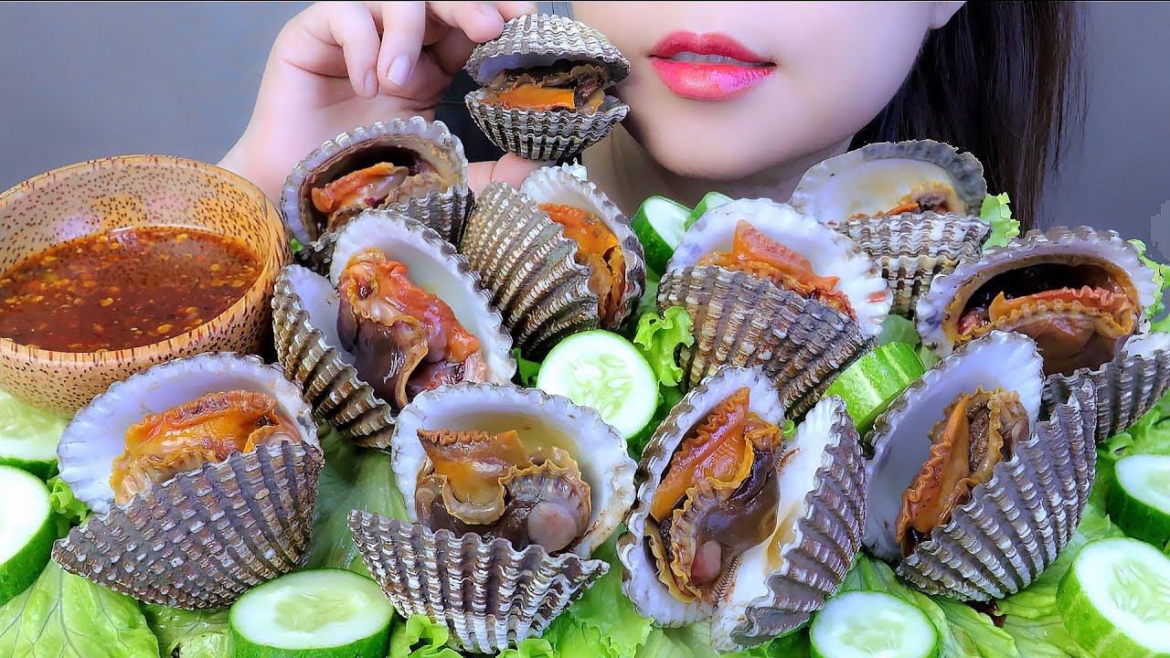 ASMR GIANT BLOOD COCKLE. EATING SOUNDS | LINH-ASMR - YouTube