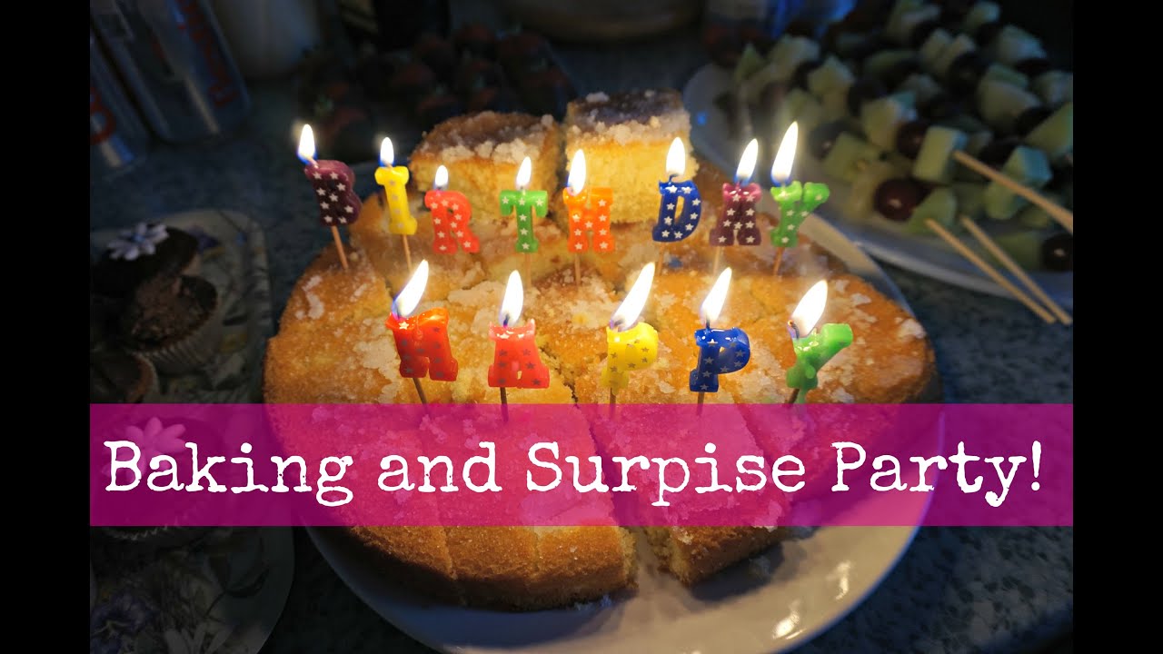 Baking and Surprise Birthday Party! | ATeam211 - YouTube