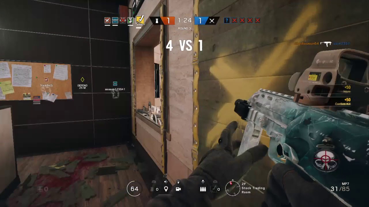 Tom Clancy's Rainbow Six® Siege MP7 + Black Ice = Skill - YouTube