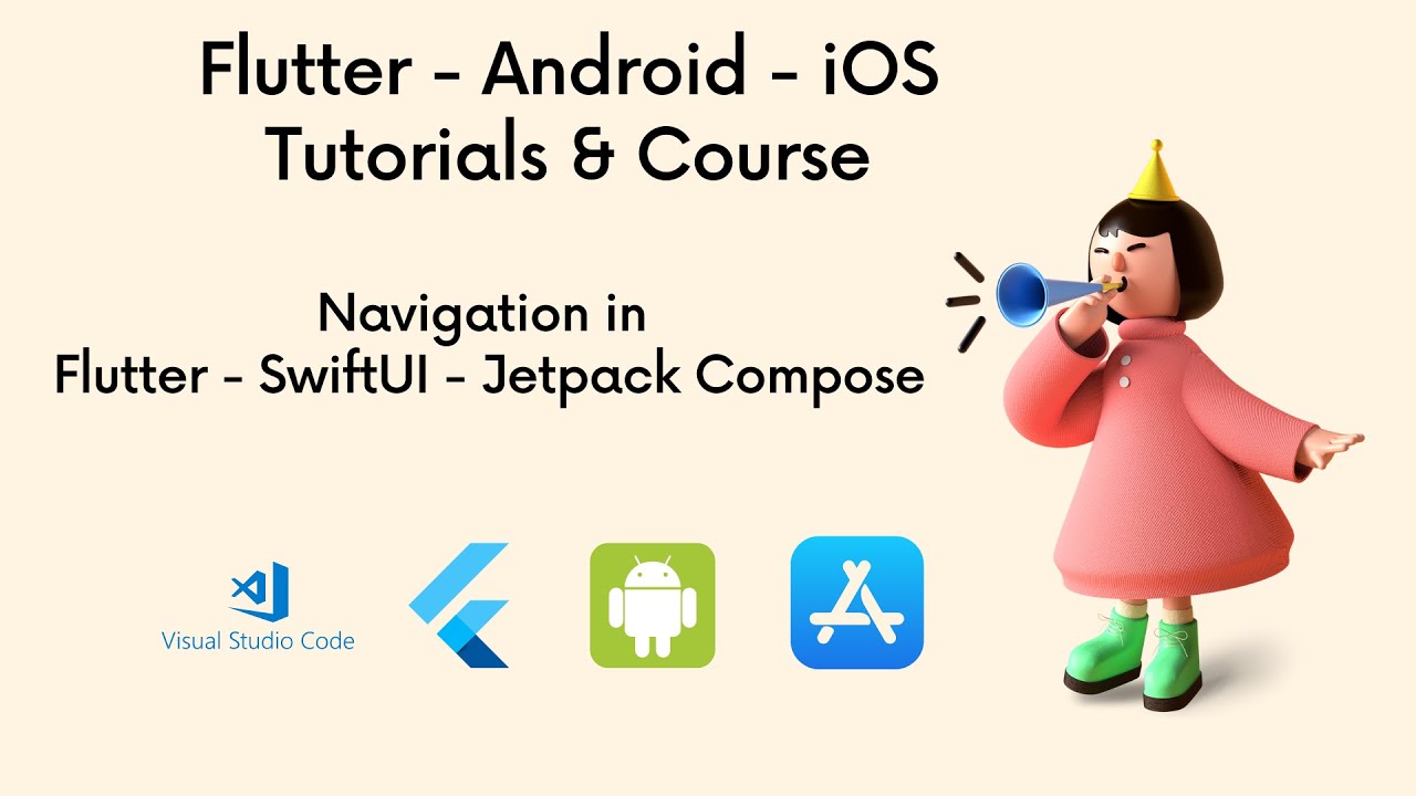 Navigation in Flutter - iOS - Jetpack Compose - YouTube