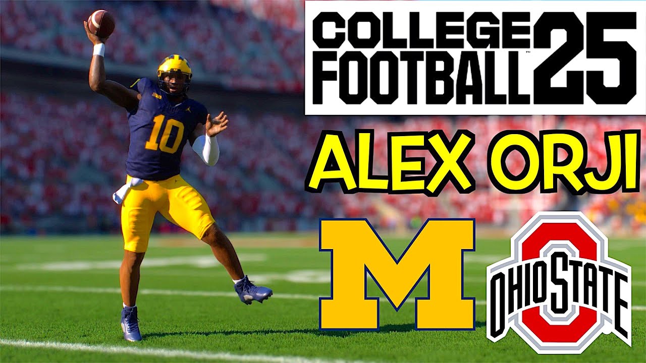 Alex Orji WENT OFF against Michigan's BIGGEST RIVALS! College Football ...